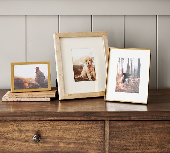 Burlwood and Brass Assorted Frames | Pottery Barn