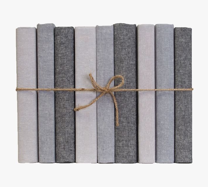 Linen Wrapped ColorPak Books | Pottery Barn