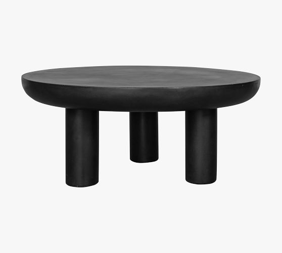 Alina Round Concrete Outdoor Coffee Table | Pottery Barn