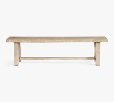 OPEN BOX: Reed Dining Bench, Biscotti, 68"L x 15"W | Pottery Barn