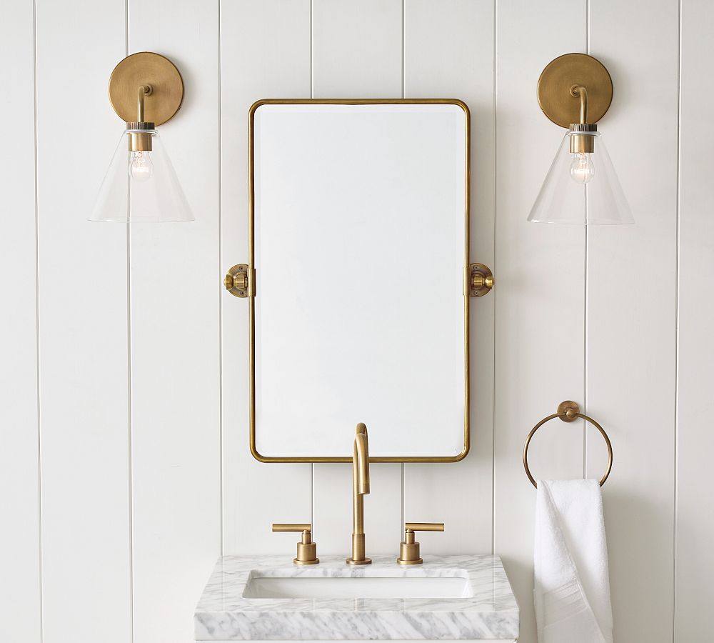 Vintage Mini Pivot Mirror | Pottery Barn