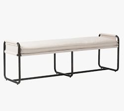 Cheswick Linen Bench | Pottery Barn