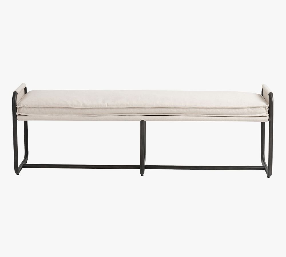 Cheswick Linen Bench | Pottery Barn