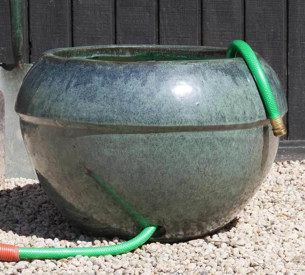 Garden Hose Pot with Antique Jade Cuff | Pottery Barn