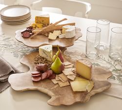 Handcrafted Teak Wood Cheese Board Pottery Barn