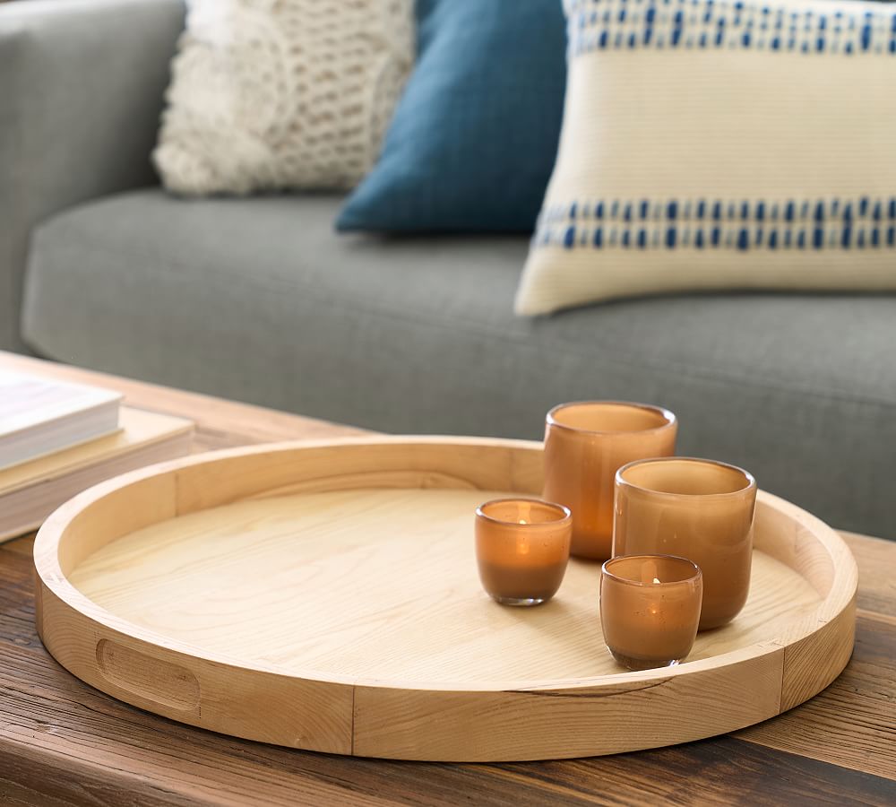 Connor Ash Wood Tray | Pottery Barn