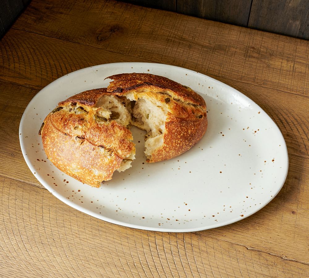 Rustic Speckled Handcrafted Terracotta Serving Platter | Pottery Barn