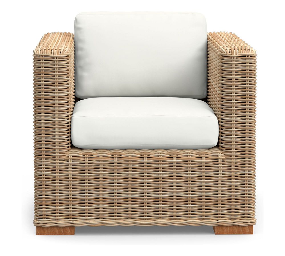 Huntington Square Arm Lounge Chair Cushion Slipcover | Pottery Barn