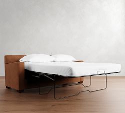 Ashby Leather Sleeper Sofa (83") | Pottery Barn