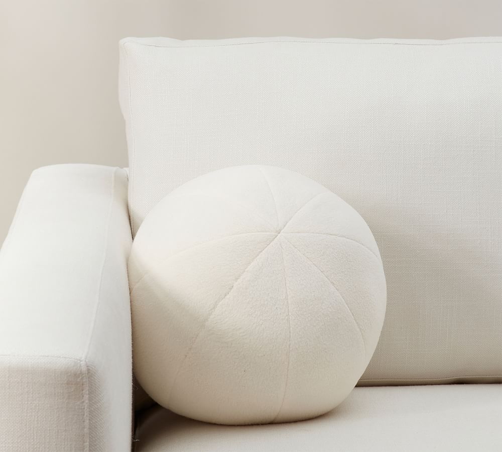 Cozy Fleece Sphere Pillow | Pottery Barn