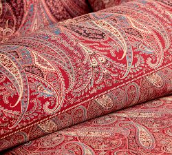 Blair Paisley Percale Duvet Cover | Pottery Barn