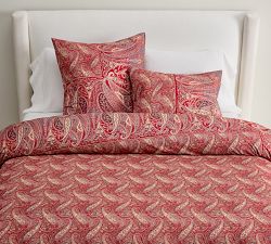 Blair Paisley Percale Duvet Cover | Pottery Barn