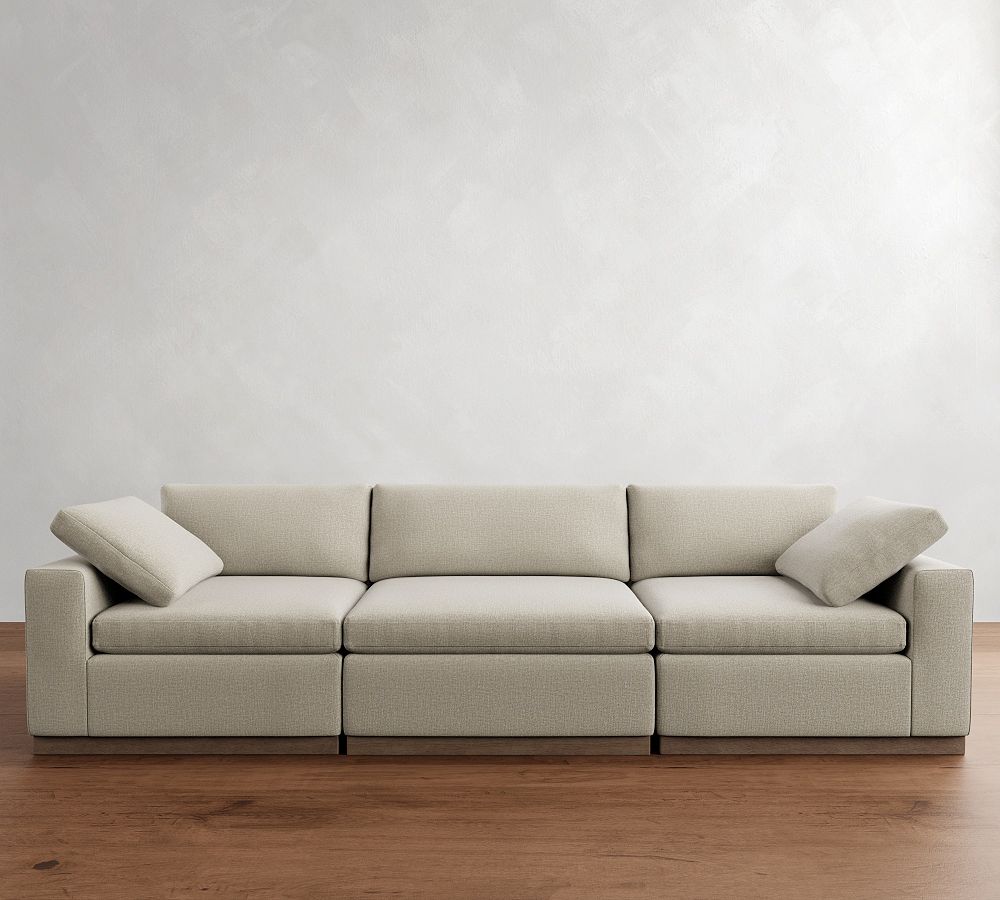 Dream Wide Arm Modular Wood Base Sofa (129"–172") | Pottery Barn