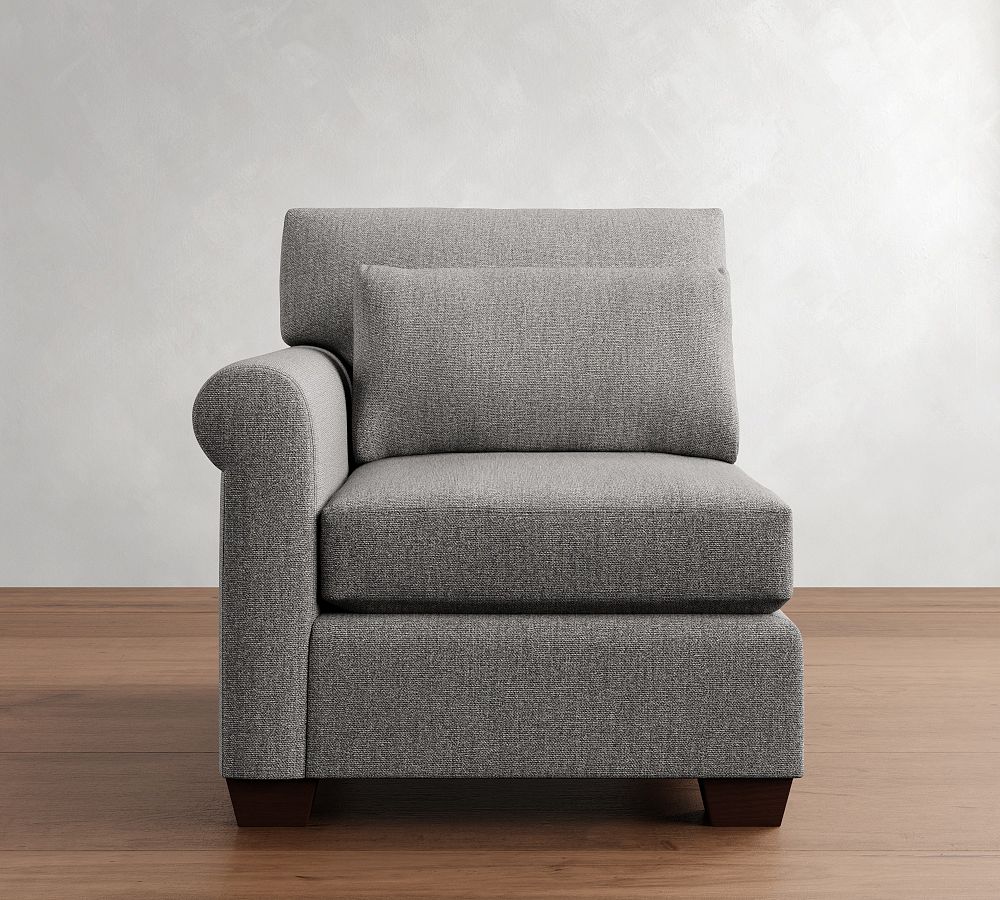 Build Your Own York Roll Arm Deep Seat Sectional | Pottery Barn
