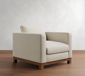 Jake Brindle Wood Base Chair | Pottery Barn