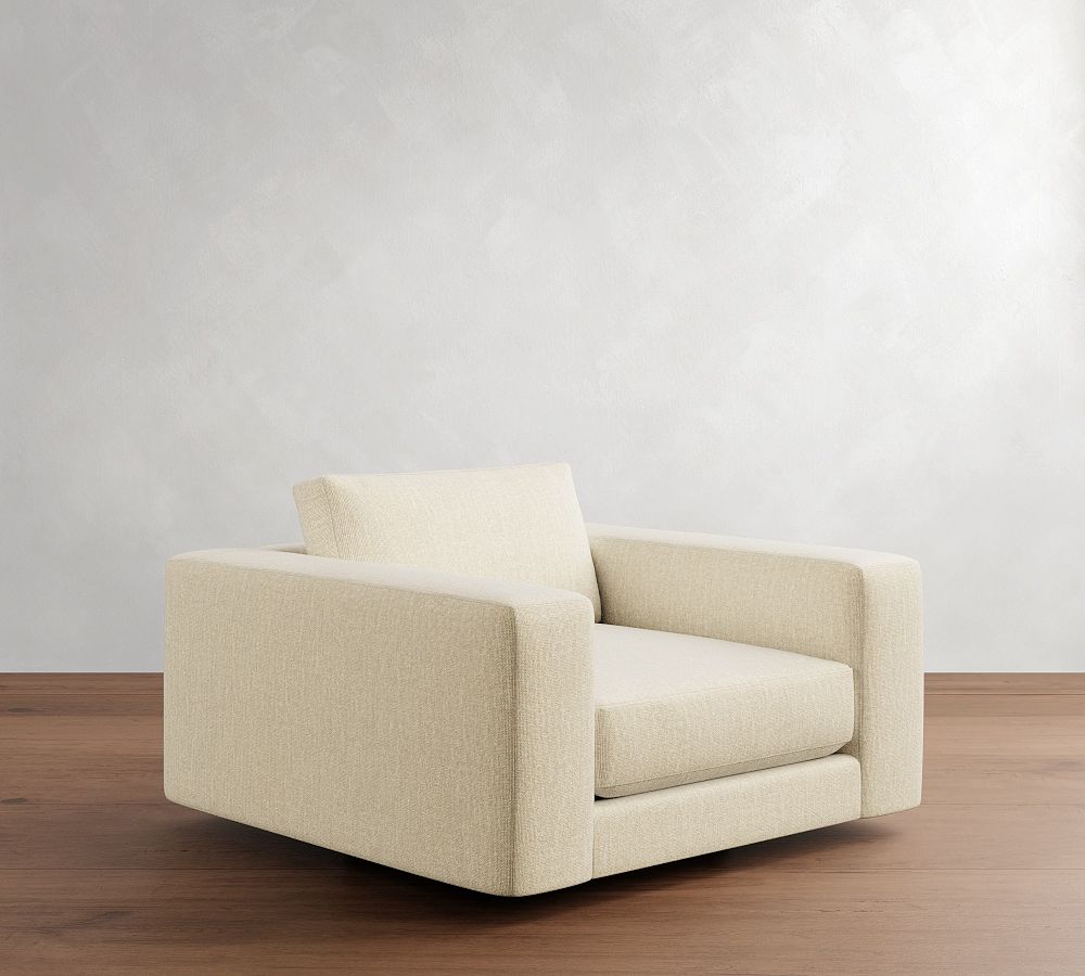 Carmel Lounge Swivel Chair | Pottery Barn