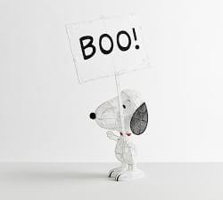 Peanuts™ Lit Snoopy™ With Boo Sign | Pottery Barn