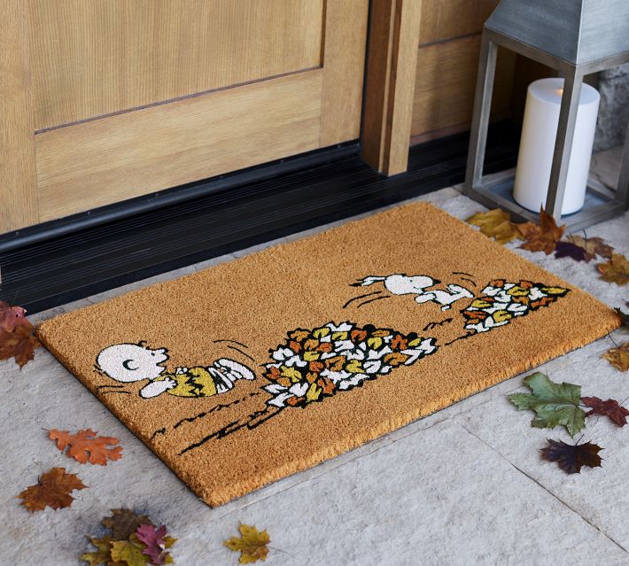 Peanuts™ Fall Is Here Doormat | Pottery Barn