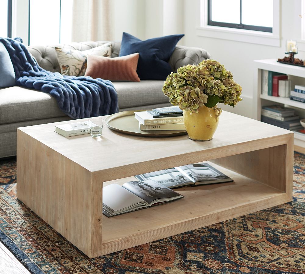Folsom Rectangular Grand Coffee Table (60") | Pottery Barn