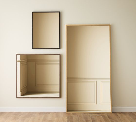 Custom Wood Framed Wall Mirror, Shadowbox Profile | Pottery Barn
