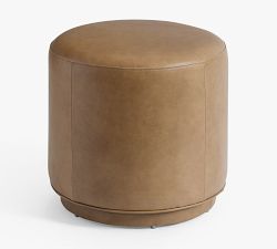 Jake Leather Swivel Stool | Pottery Barn