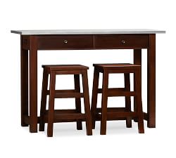 Balboa Counter Height Table & Stool 3-Piece Dining Set - Espresso ...