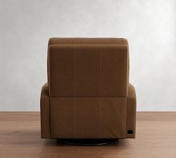 Parker Leather Power Swivel Glider Recliner | Pottery Barn