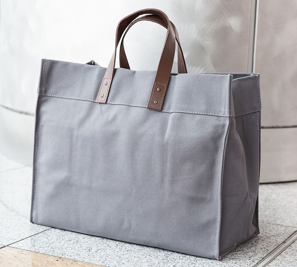 Canvas Square Utility Tote | Pottery Barn