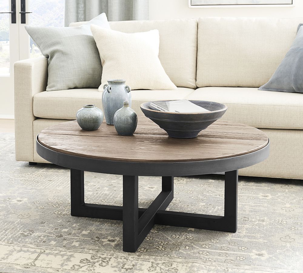 Thorndale Round Reclaimed Wood Coffee Table (39") | Pottery Barn