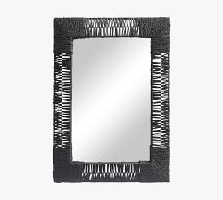 Cameron Jute Rectangular Mirror - 40"W x 55"H | Pottery Barn