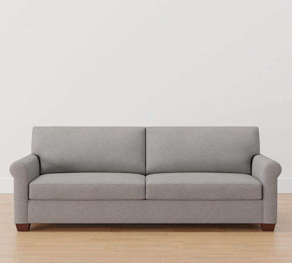 York Roll Arm Fabric Sofa | Pottery Barn