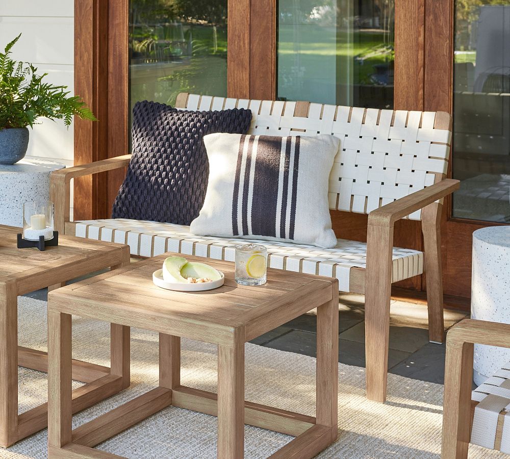 Monterey Stacking Outdoor Loveseat (51") | Pottery Barn