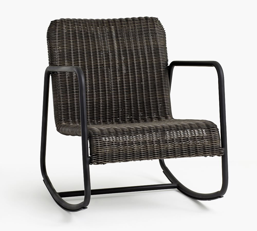 Tulum All-Weather Wicker Rocking Lounge Chair | Pottery Barn