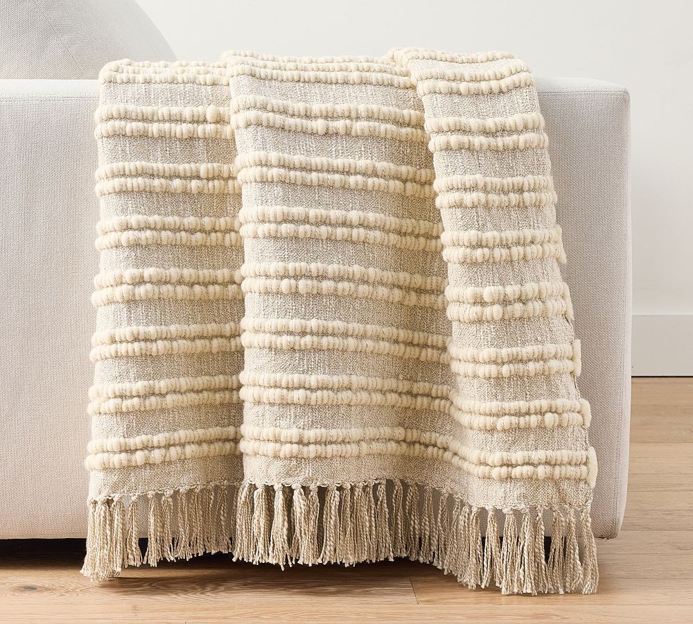 Bryn Textured Woven Throw | Pottery Barn
