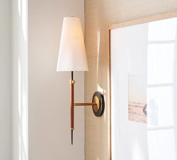 Harrison Leather Wrapped Sconce (24") | Pottery Barn