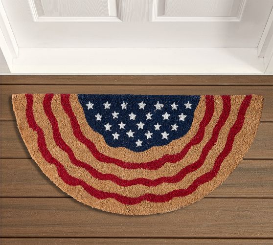 Bunting Flag Doormat | Pottery Barn