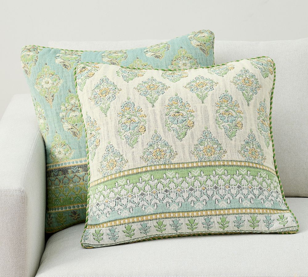 Jaya Reversible Jacquard Pillow | Pottery Barn
