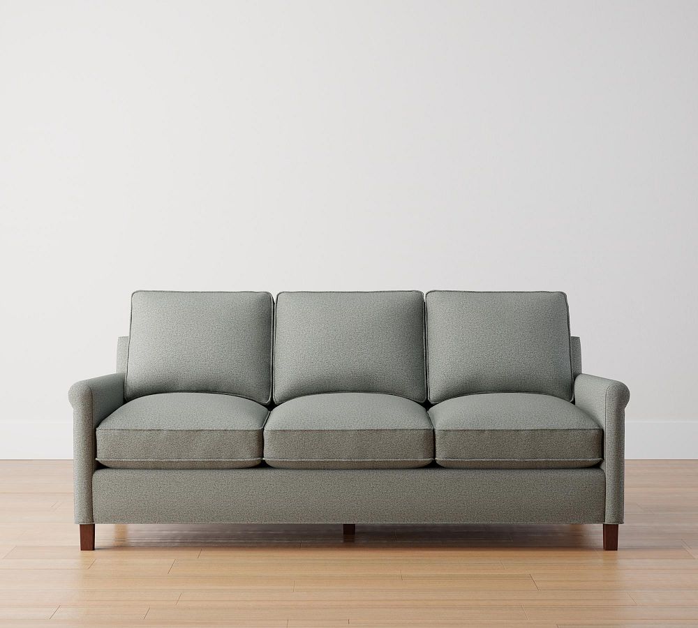 Tyler Fabric Roll Arm Sofa Collection | Pottery Barn