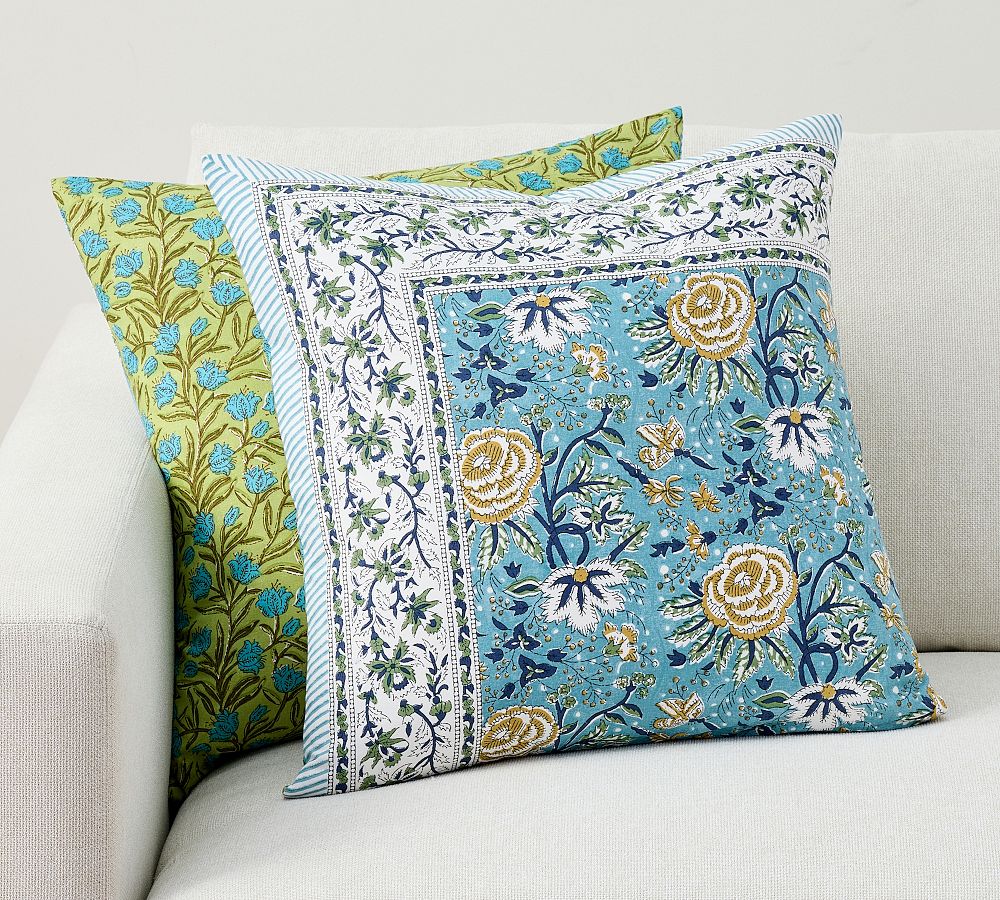 Riya Printed Reversible Pillow | Pottery Barn