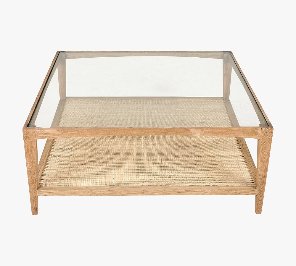 Lana Square Rattan Coffee Table (39.5") | Pottery Barn