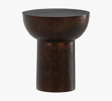 Encina Round Metal End Table (20") | Pottery Barn