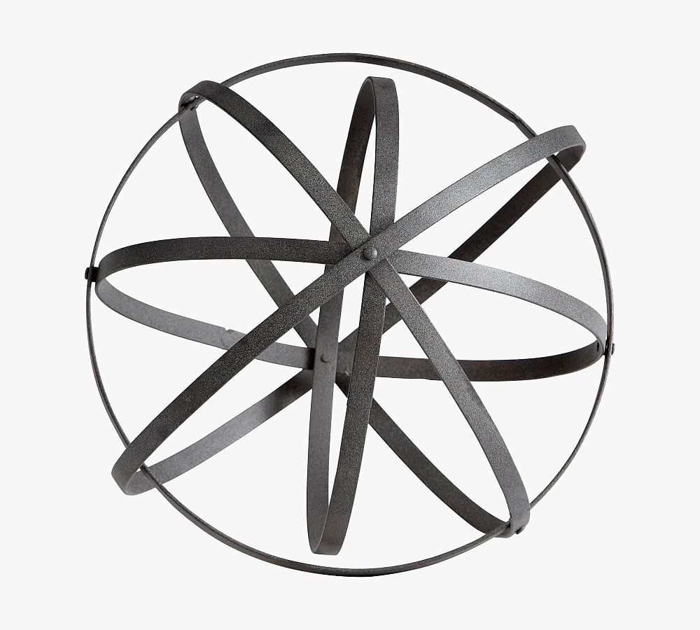 Rustic Gray Sphere Sculpture | Pottery Barn