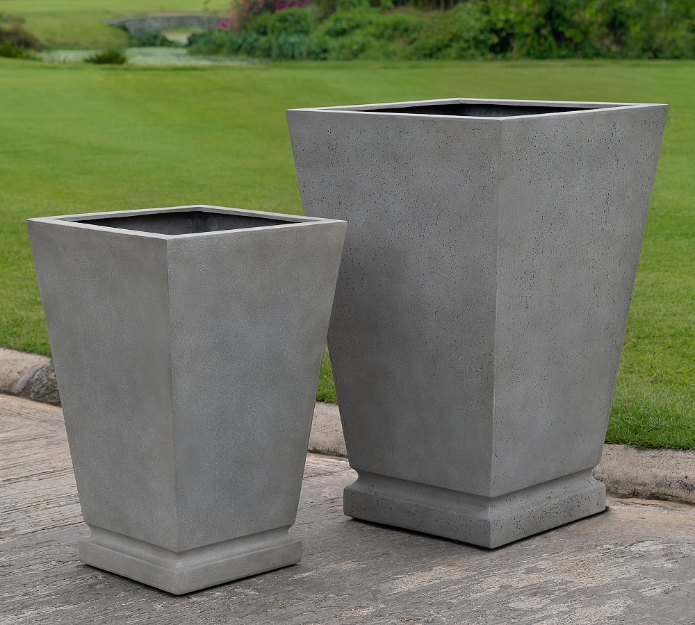 Liam Clay Outdoor Planters | Pottery Barn