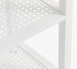 Malibu Perforated Metal Outdoor All In One Pool Storage | Pottery Barn