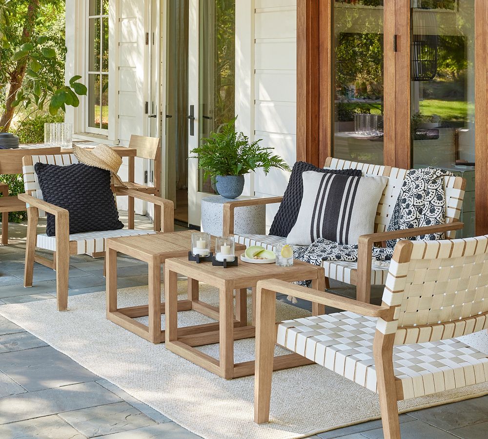 Monterey Stacking 3-Piece Outdoor Furniture Set | Pottery Barn