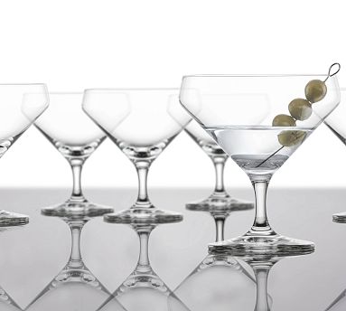 Schott Zwiesel Pure Short Stem Martini Glasses, Set of 6 | Pottery Barn