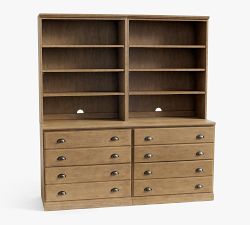 Printers Storage Bookcase Suite (64") | Pottery Barn