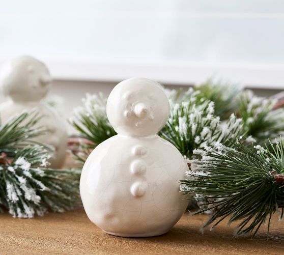 Ceramic Snowman | Pottery Barn