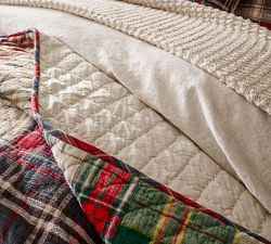 Clyde Plaid Patchwork Quilt & Shams | Pottery Barn