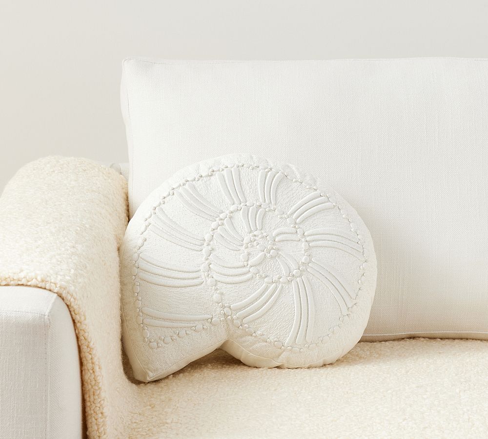 Shell Shaped Pillow | Pottery Barn